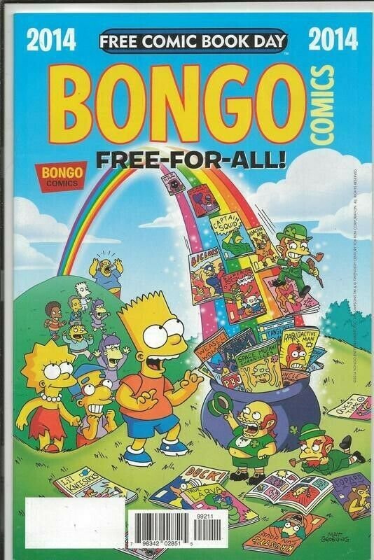 Bongo Comics Free For All FCDB ORIGINAL Vintage 2014 Simpsons Bart ...