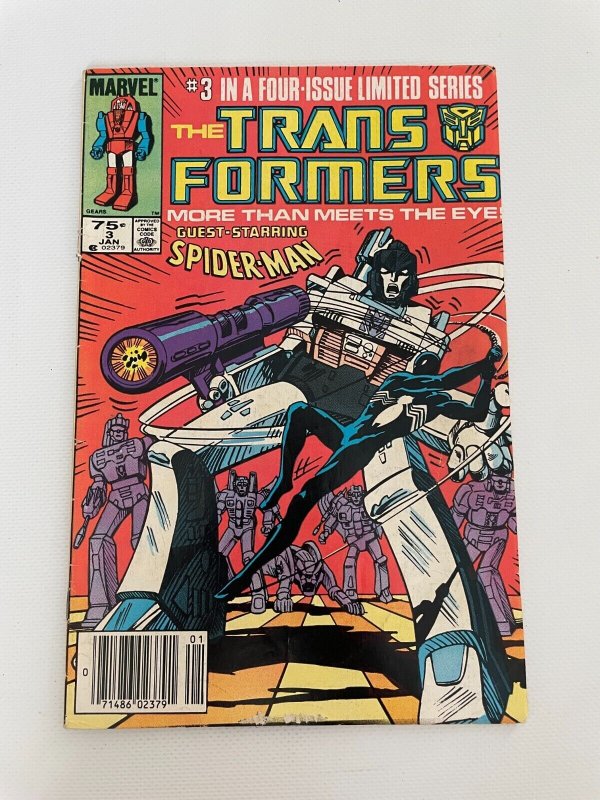 Transformers # 3 FN Marvel Comic Book Optimus Prime Megatron Bumble Bee ...