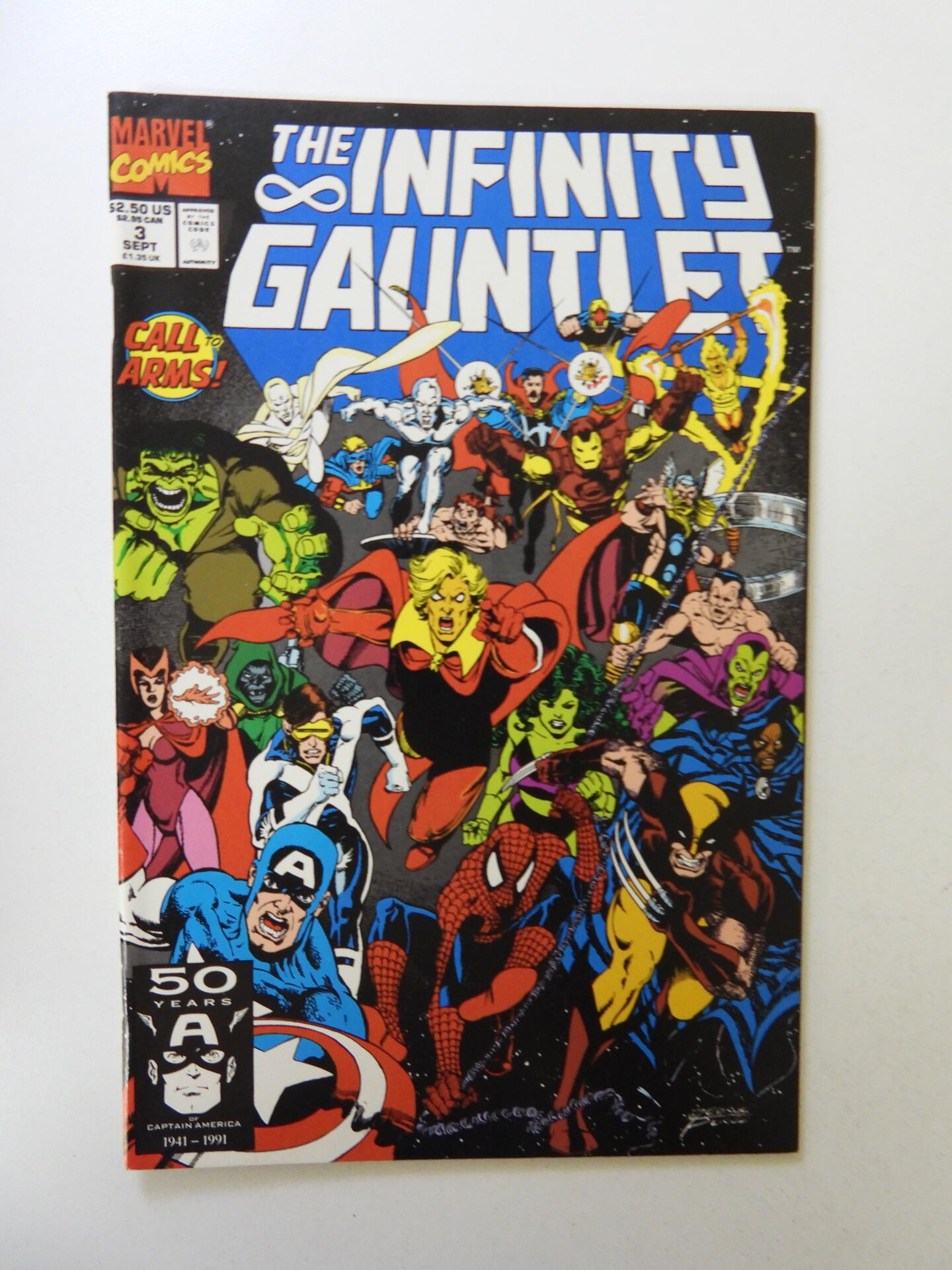 The Infinity Gauntlet #3 Direct Edition (1991) VF+ condition | Comic Books - Copper Age, Marvel ...