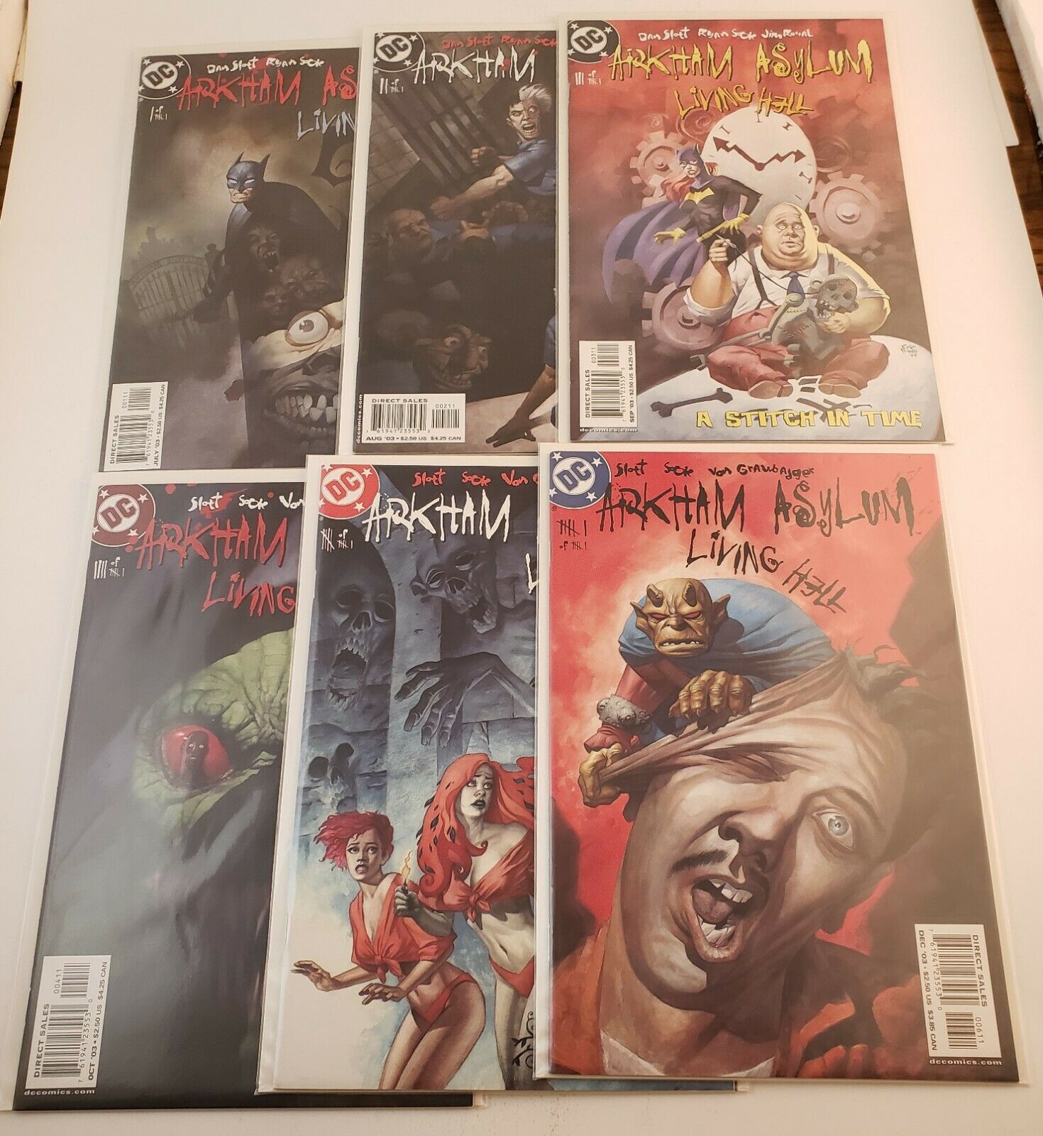 Arkham Asylum Living Hell #1-6 Complete Set Grade VF/NM DC Comics 2003 ...