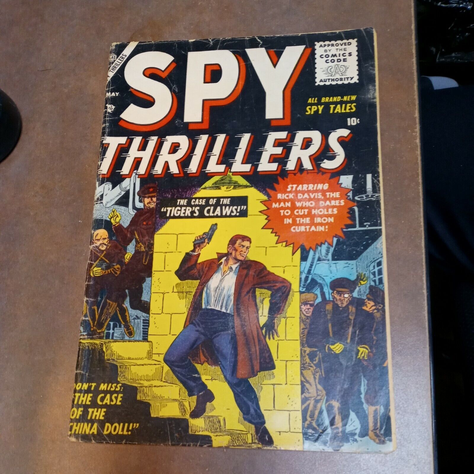 Spy Thrillers #4 Atlas Comics 1955 Golden Age Cold War Tales Propaganda ...