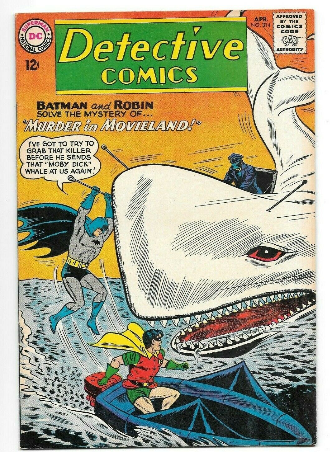Detective Comics #314 Batman & Robin Silver Age Comic 1963 DC Martian ...