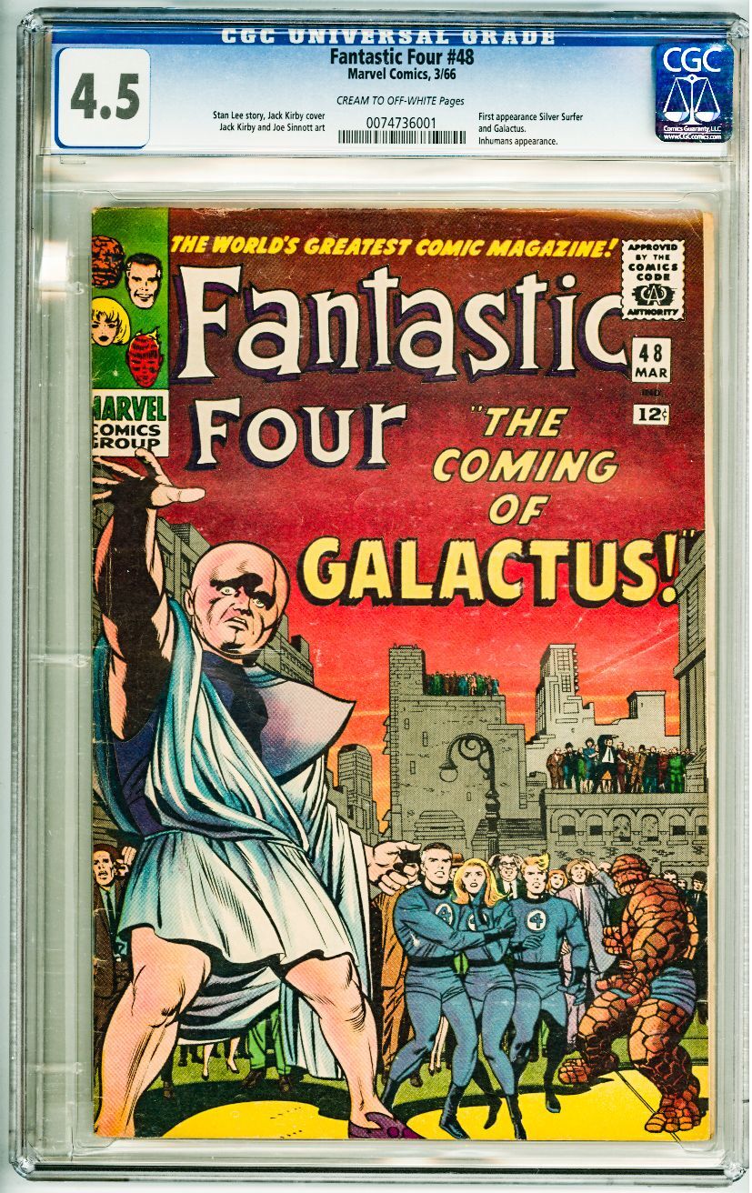 Fantastic Four #48 (1966) CGC 4.5! Cream to OW Pages! 1st App of Silver ...