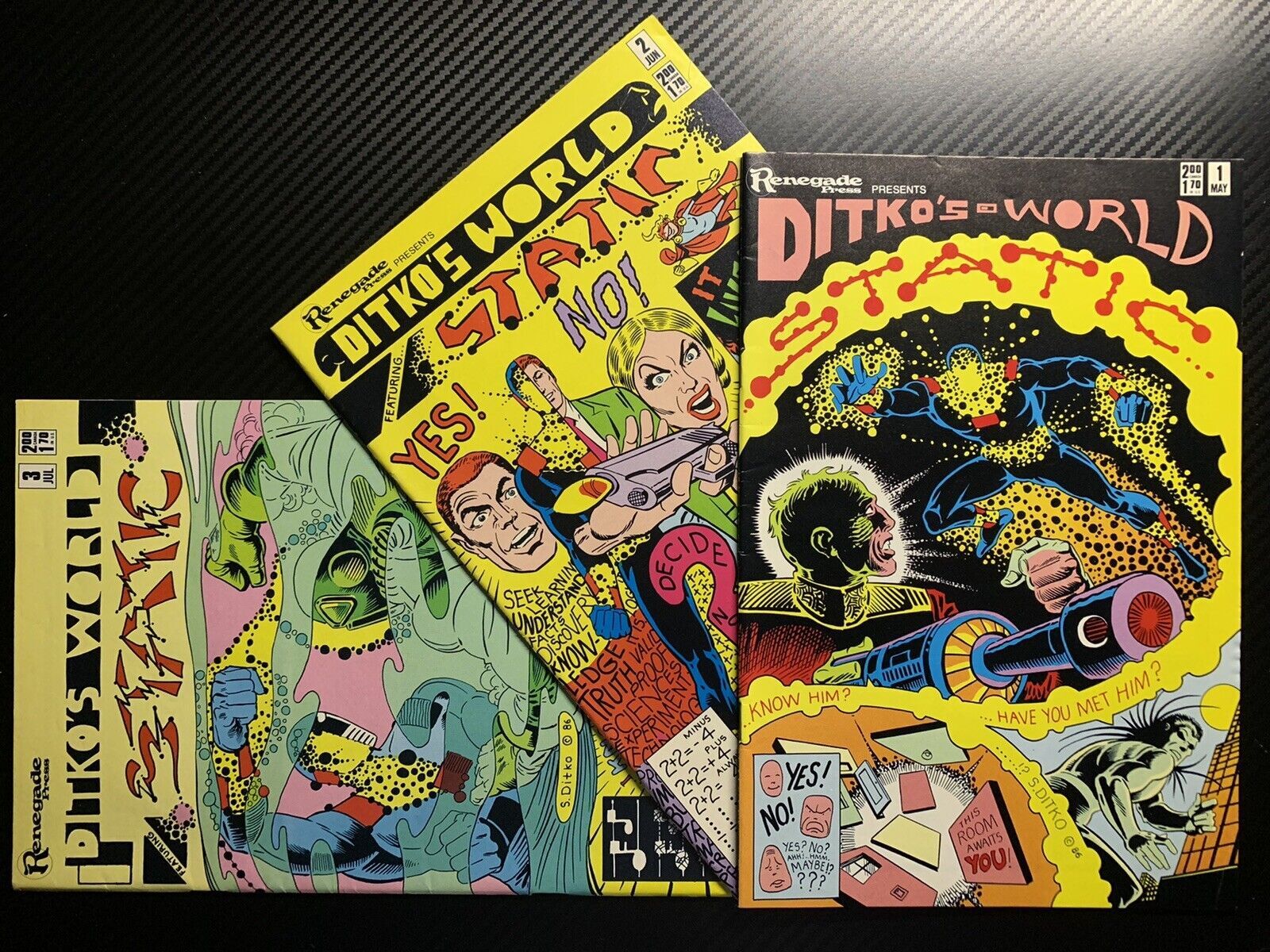Ditko's World Static #1, 2 & 3 Renegade Press 1986 | Comic Books ...