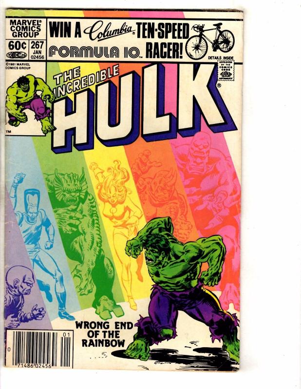 Lot Of 6 Incredible Hulk Marvel Comic Books # 252 255 262 267 268 303 ...