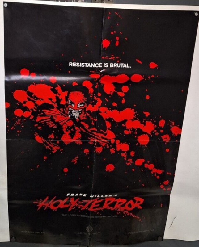 FRANK MILLER'S HOLY TERROR (2011) Promo Poster 27 1/2" x 40" One Sheet ...