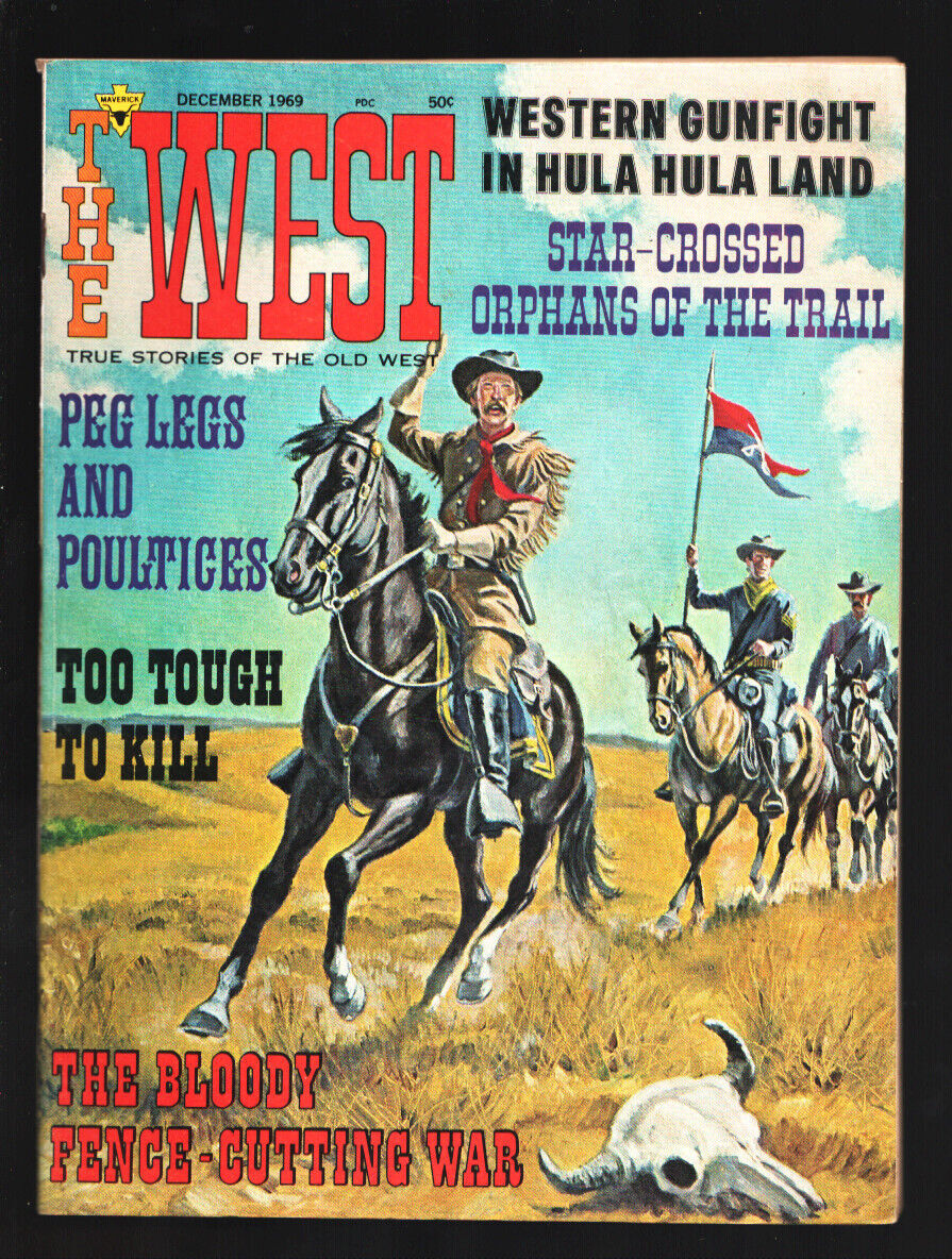 West 12/1969-Custer cover art by DC comic artist Fred Ray-Too Tough To ...