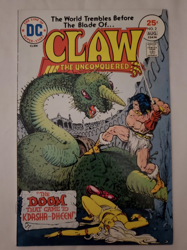 Claw the Unconquered 2 Fine+ Cover by Ernie Chan | Comic Books - Bronze ...