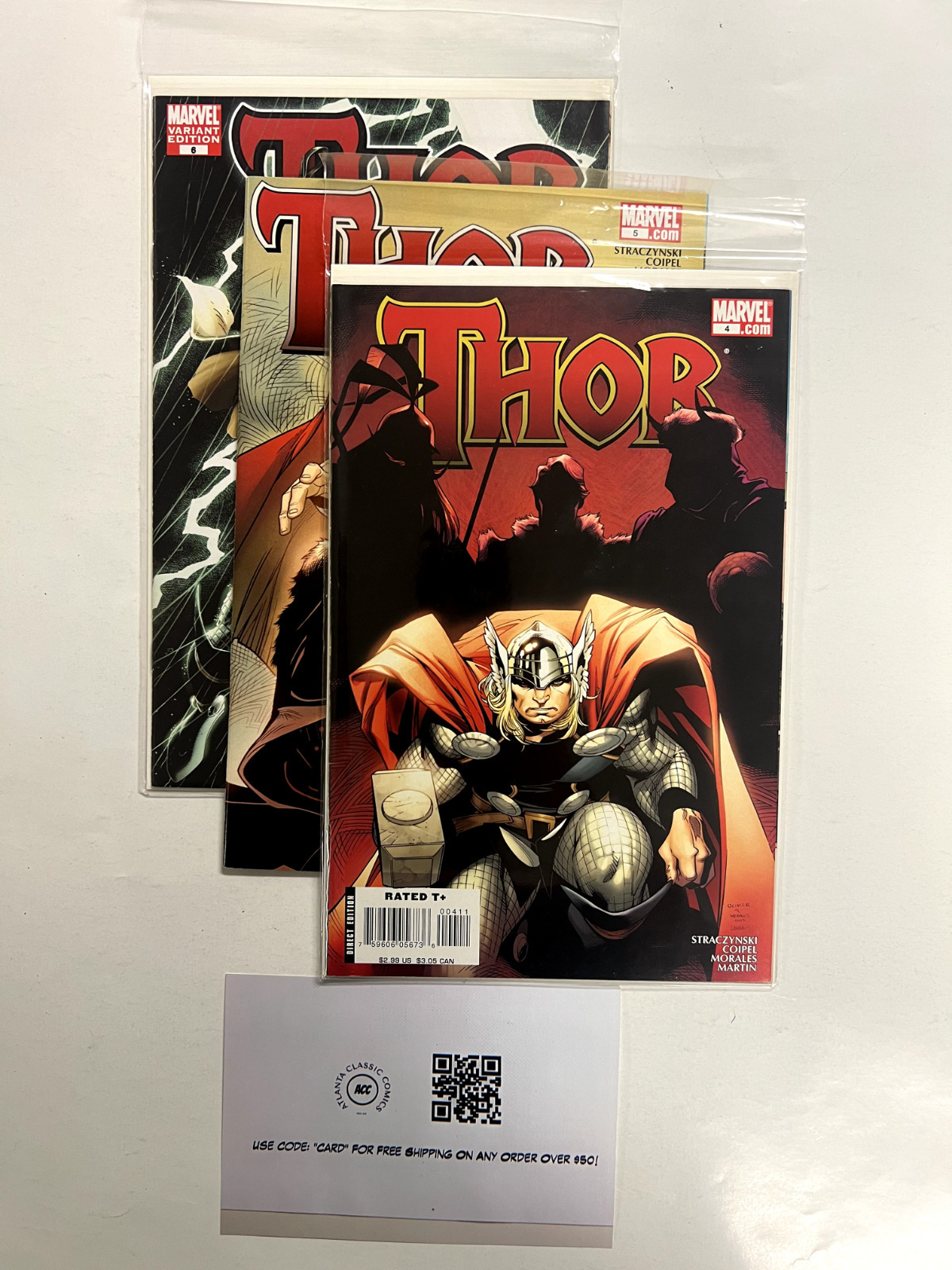 3 Thor Marvel Comic Books# 4 5 6 Avengers X Men Spiderman Defenders 81 ...