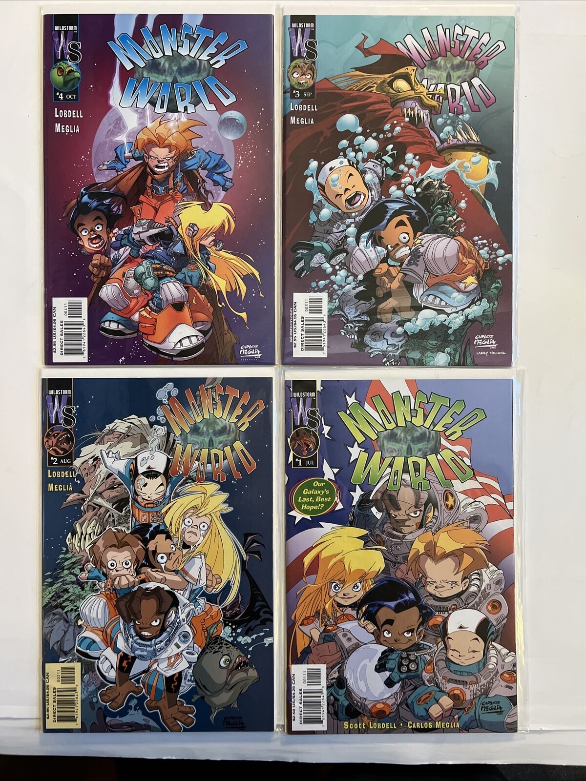 Monster World 1 2 3 4 Complete SET Wildstorm | Comic Books - Modern Age ...