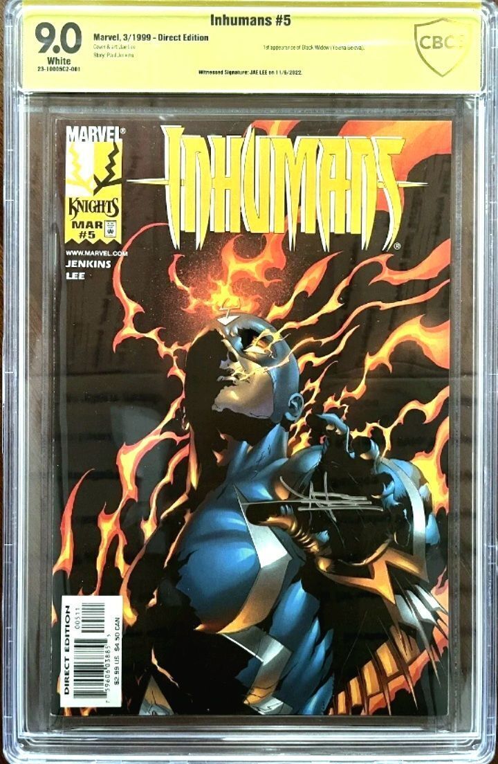 INHUMANS #5 (1999) HOT KEY! SIGNED Jae Lee/1st APP Yelena Belova NEW ...