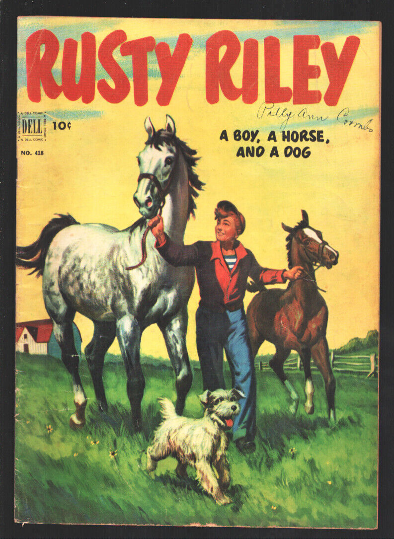 Rusty Riley-Four Color Comics-#418 1952-Dell-Frank Godwin art from the ...