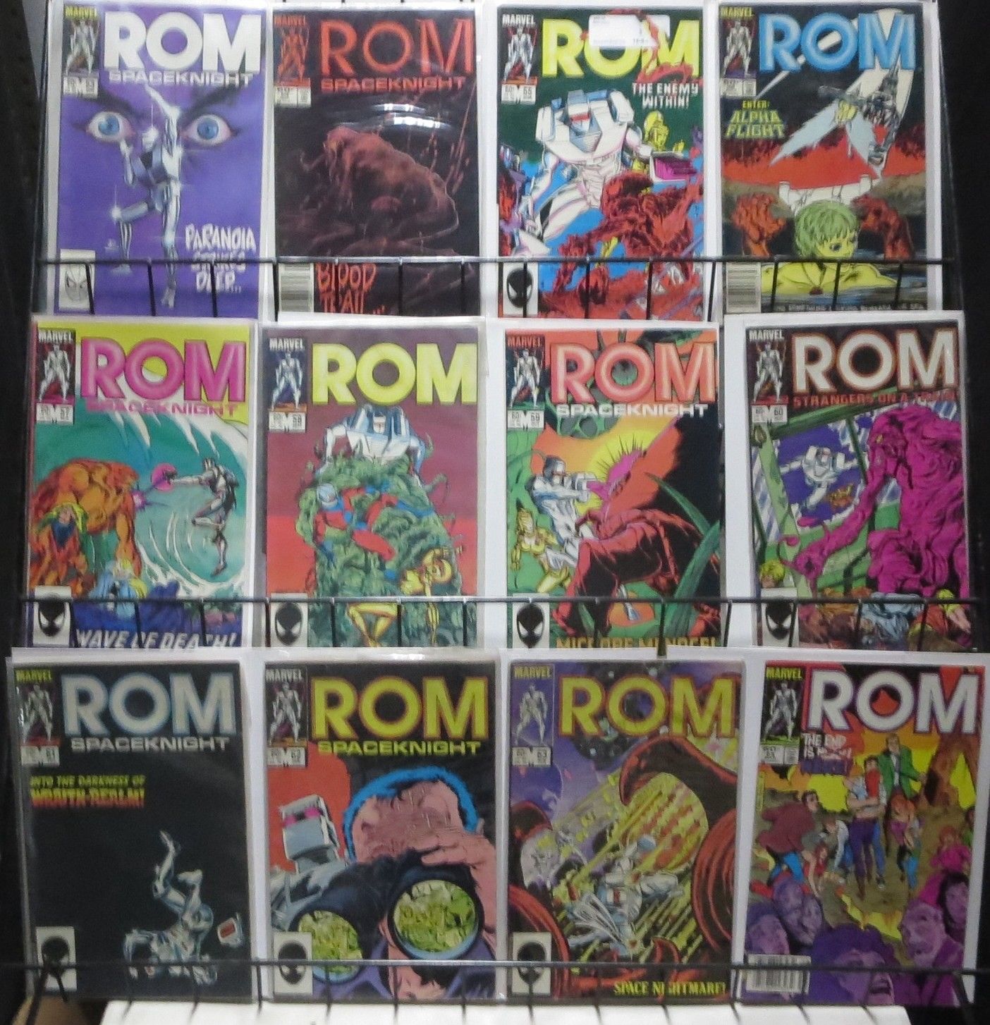 ROM SPACEKNIGHT MEGA-COLLECTION! 65 ISSUES! VG-F or better! Mantlo ...