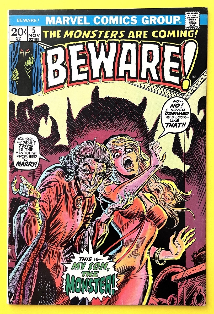 Beware 5 Horror John Romita Cover (1973) B4 | Comic Books - Bronze Age ...