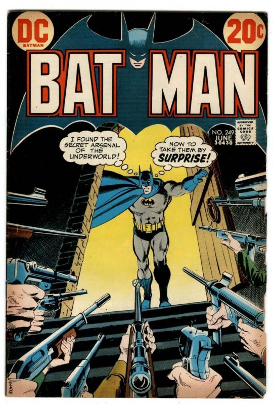 Batman #249 June 1973 The Citadel Of Crime -Dick Giordano Cover ROBIN ...
