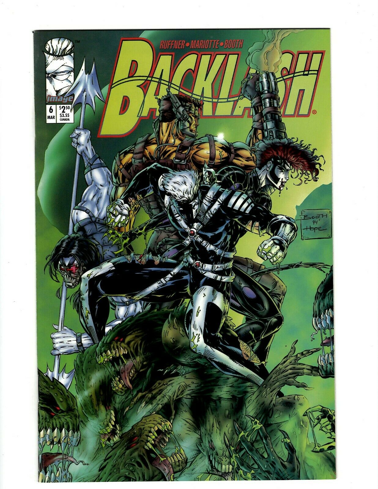11 Backlash Image Comics # 1 2 3 4 5 6 8 9 10 11 12 Ruffner Mariotte ...