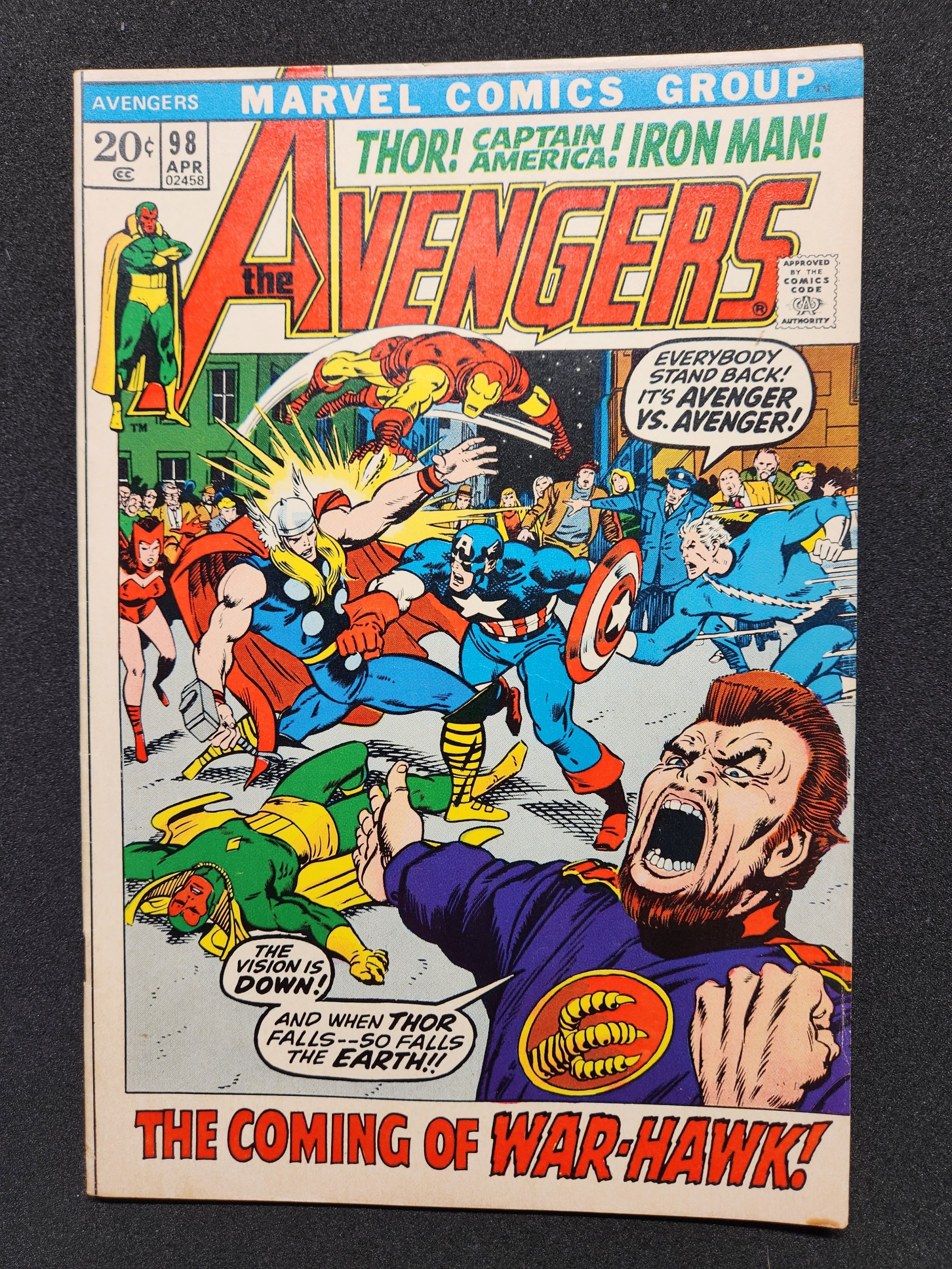 The Avengers #98 (1972) VG | Comic Books - Bronze Age, Marvel / HipComic