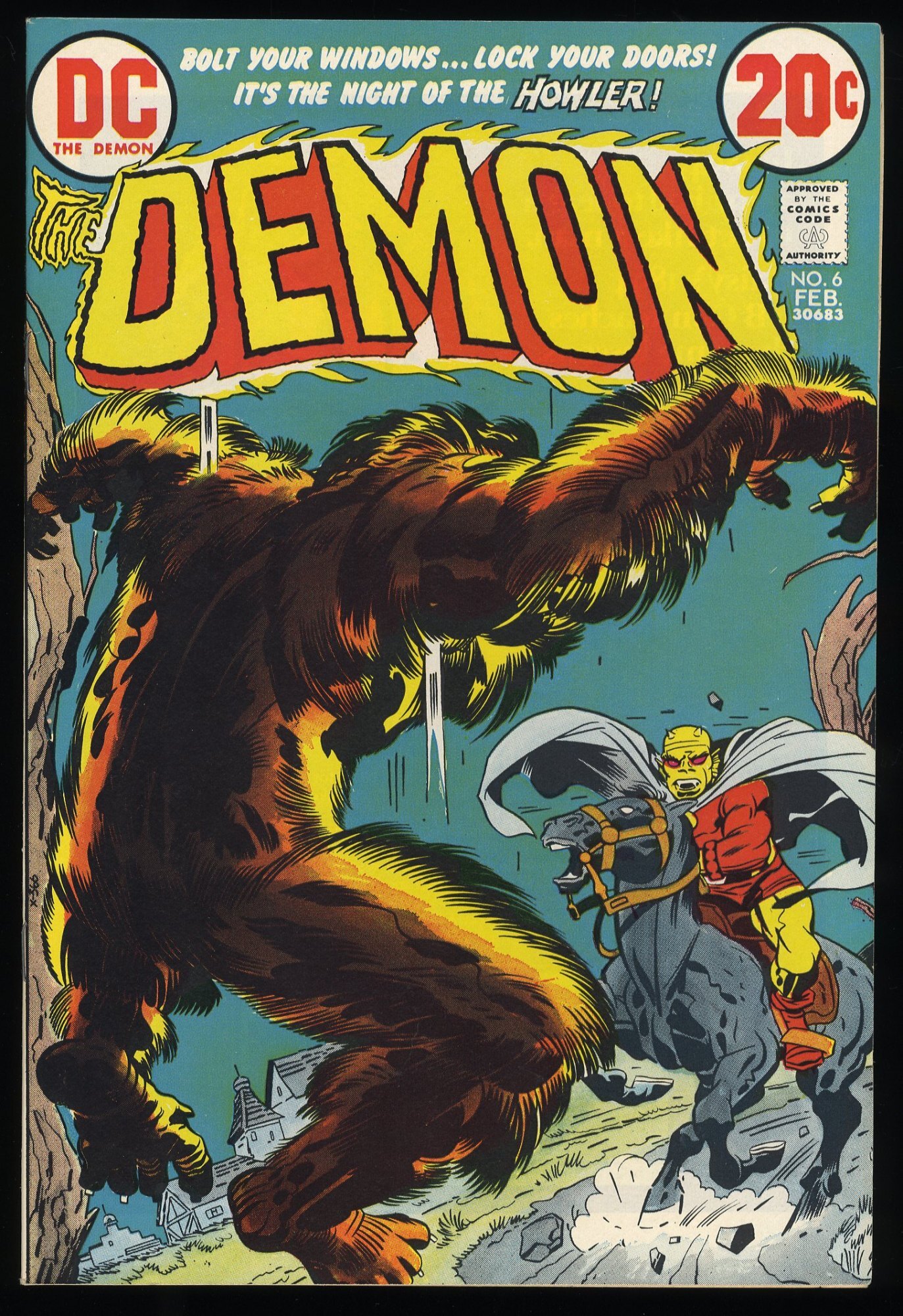 Demon #6 NM 9.4 The Howler! Werewolves! Jack Kirby Cover Art! | Comic ...