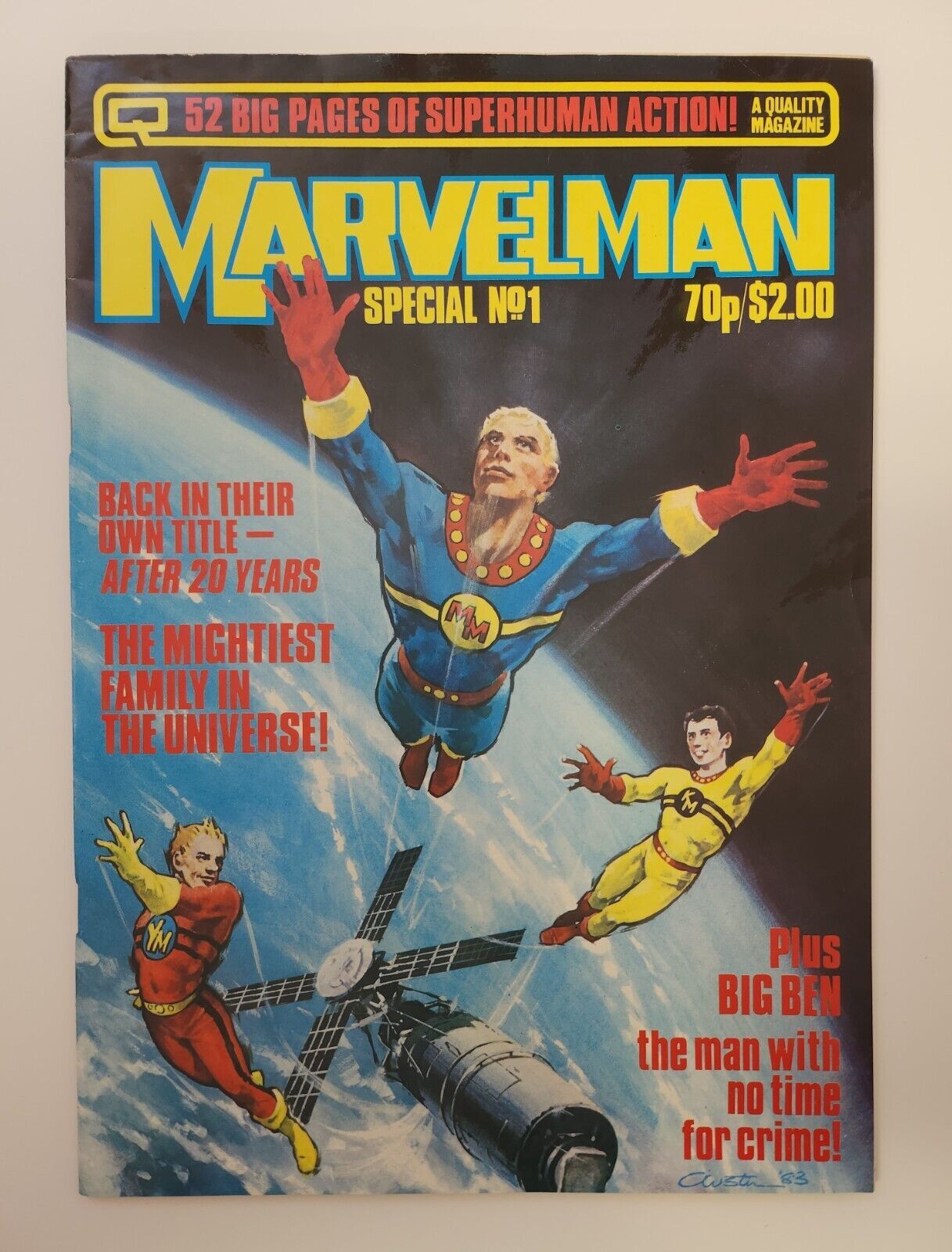 MARVELMAN Special #1 Magazine 1984 (7.0) Mick Austin Cover / Alan Moore ...