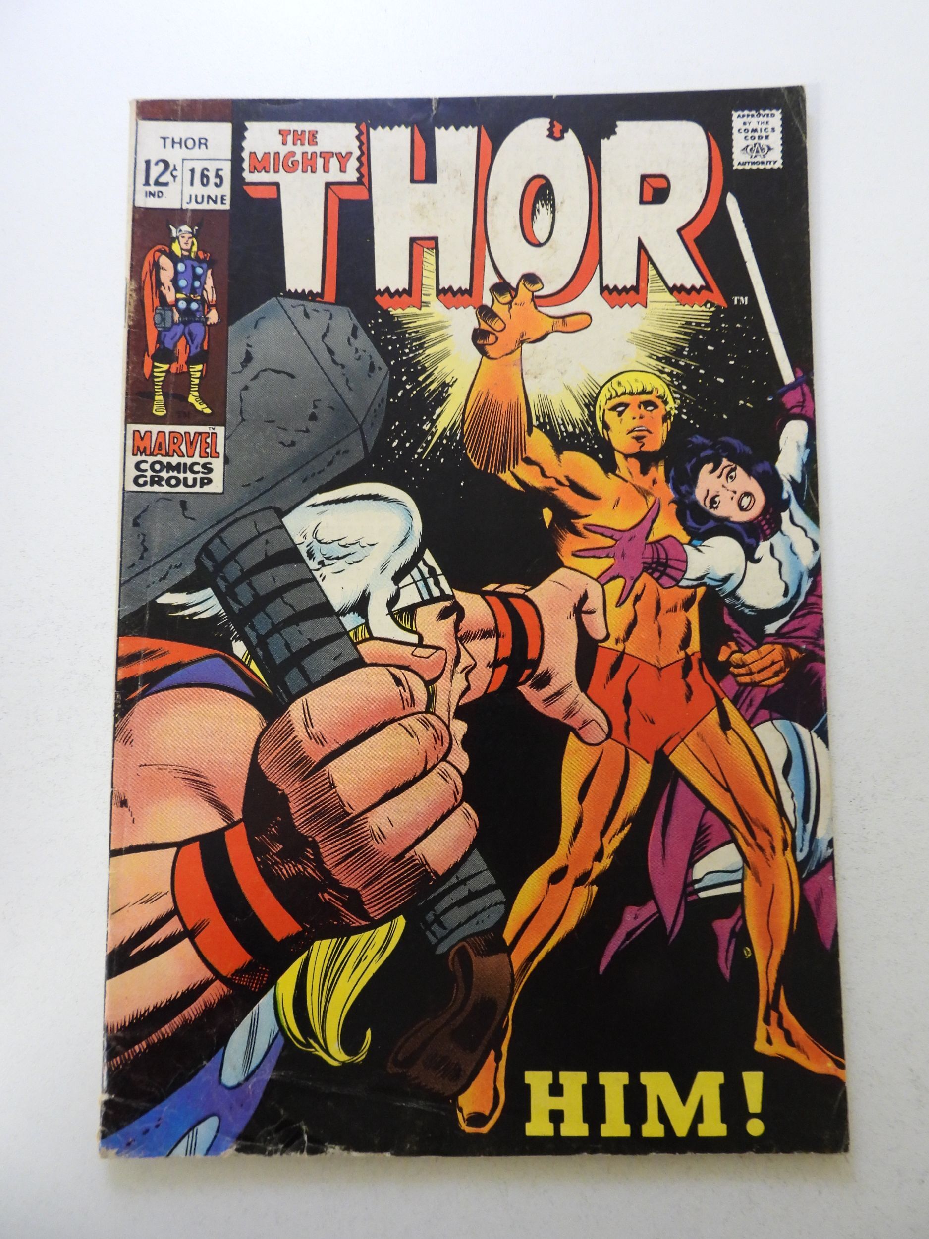 Thor #165 (1969) 1st Full Appearance of Warlock VG+ condition 1/2 ...