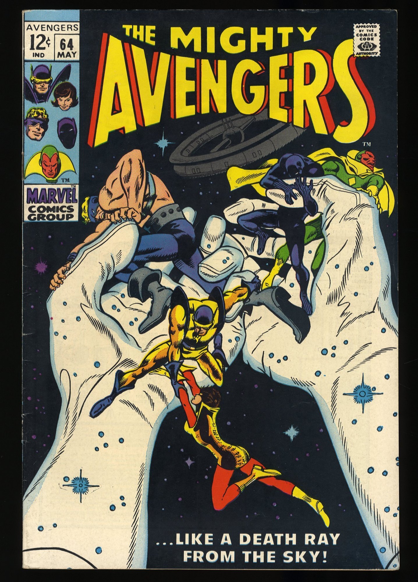 Avengers #64 VF 8.0 1st Barney Barton Hawkeye's Brother! | Comic Books ...
