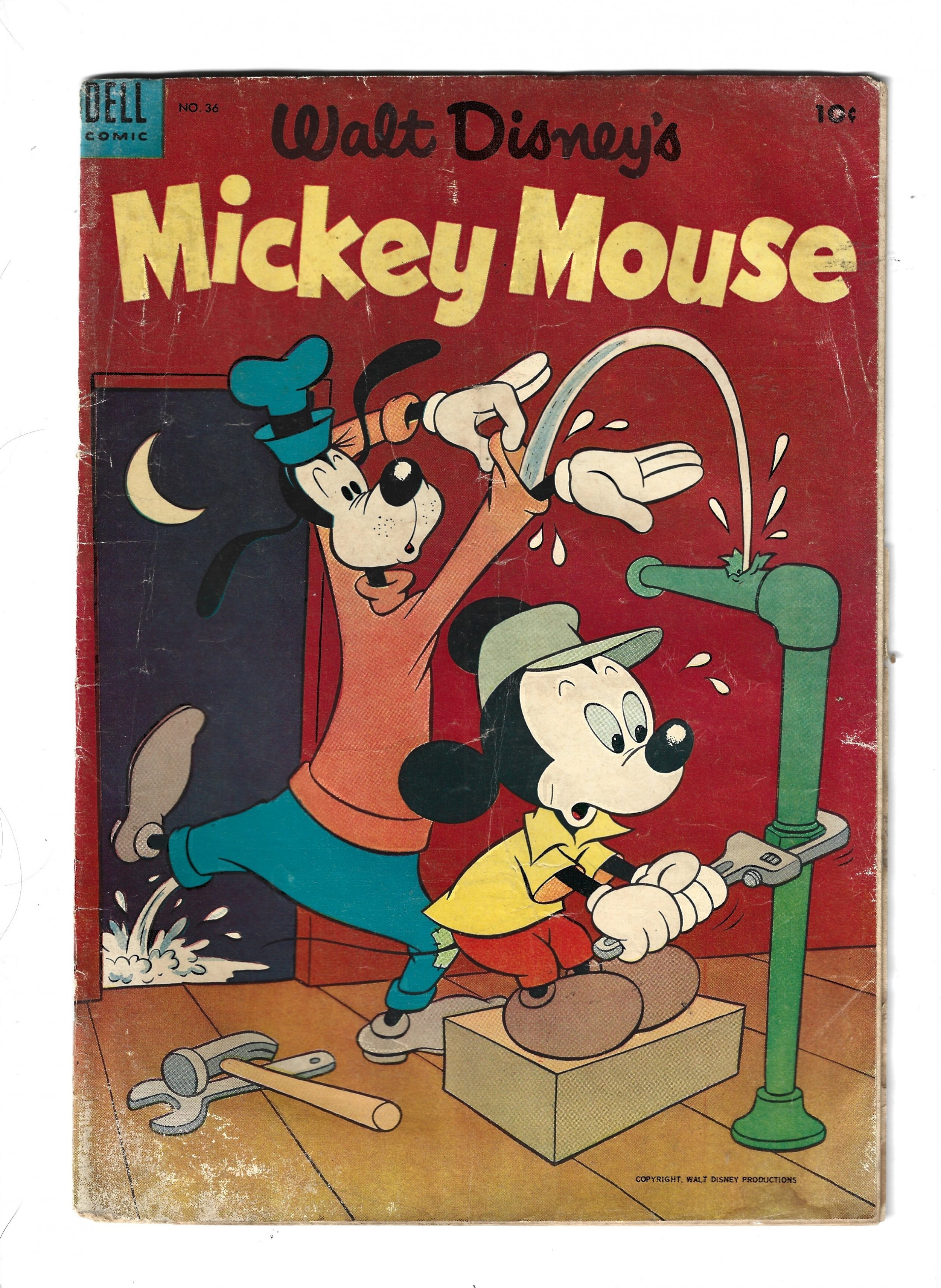 Mickey Mouse #36 (1954) b3 | Comic Books - Silver Age, Dell, Mickey ...