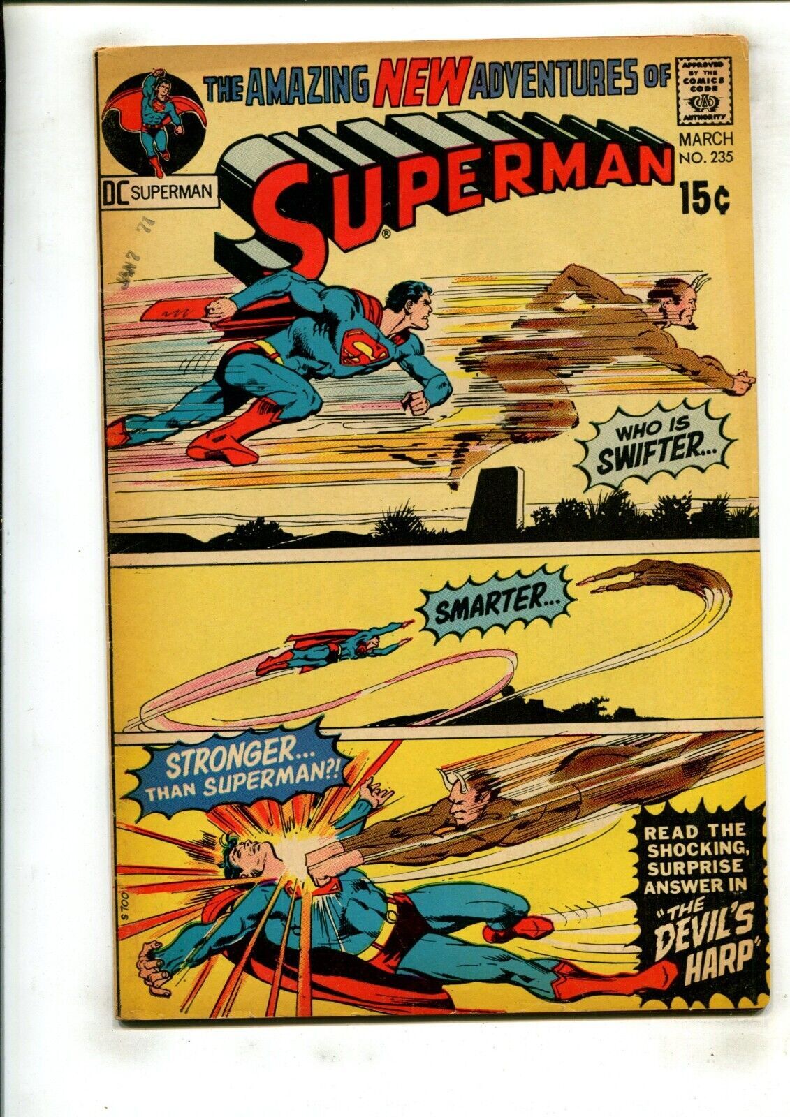 Superman #235 (5.5) the Devil's Harp!! 1971 | Comic Books - Bronze Age ...