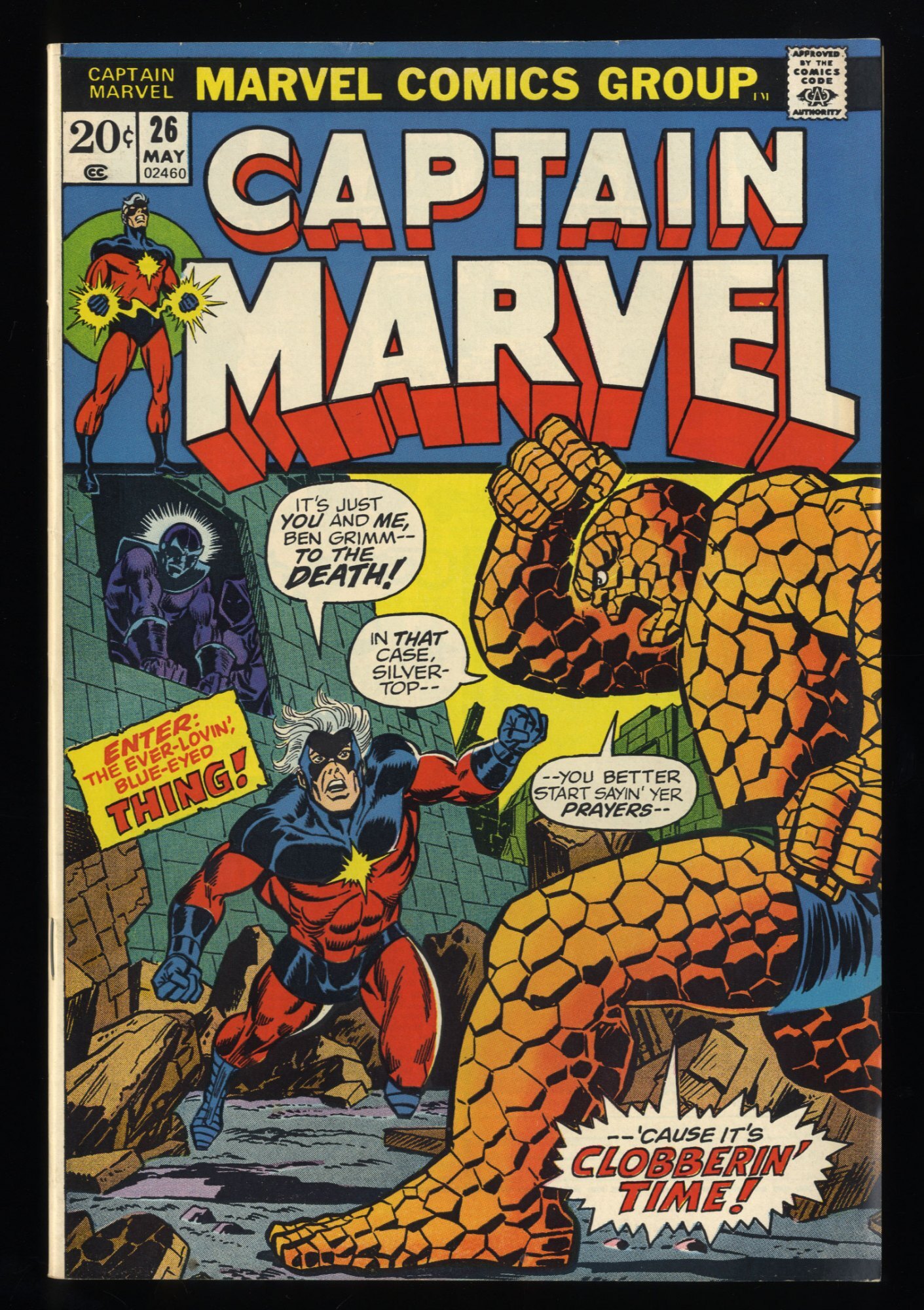 Captain Marvel #26 VF 8.0 1st Thanos Cover Appearance! | Comic Books ...