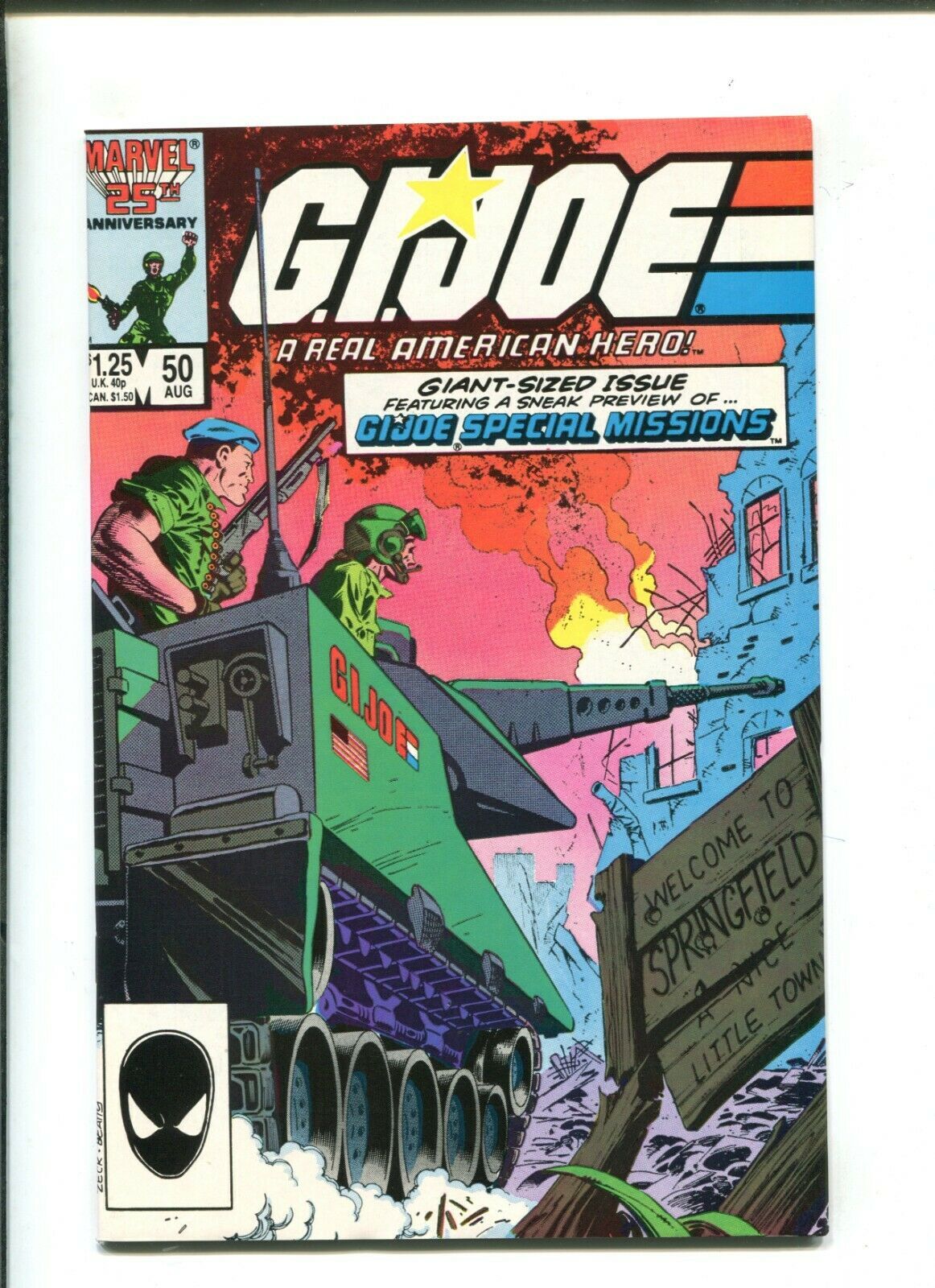 G.I.JOE #50 - the Battle of Springfield (9.2) 1986 | Comic Books ...
