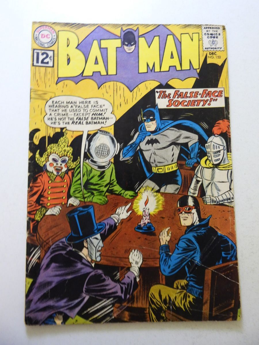 Batman #152 (1962) GD+ Condition hole punch through book | Comic Books ...