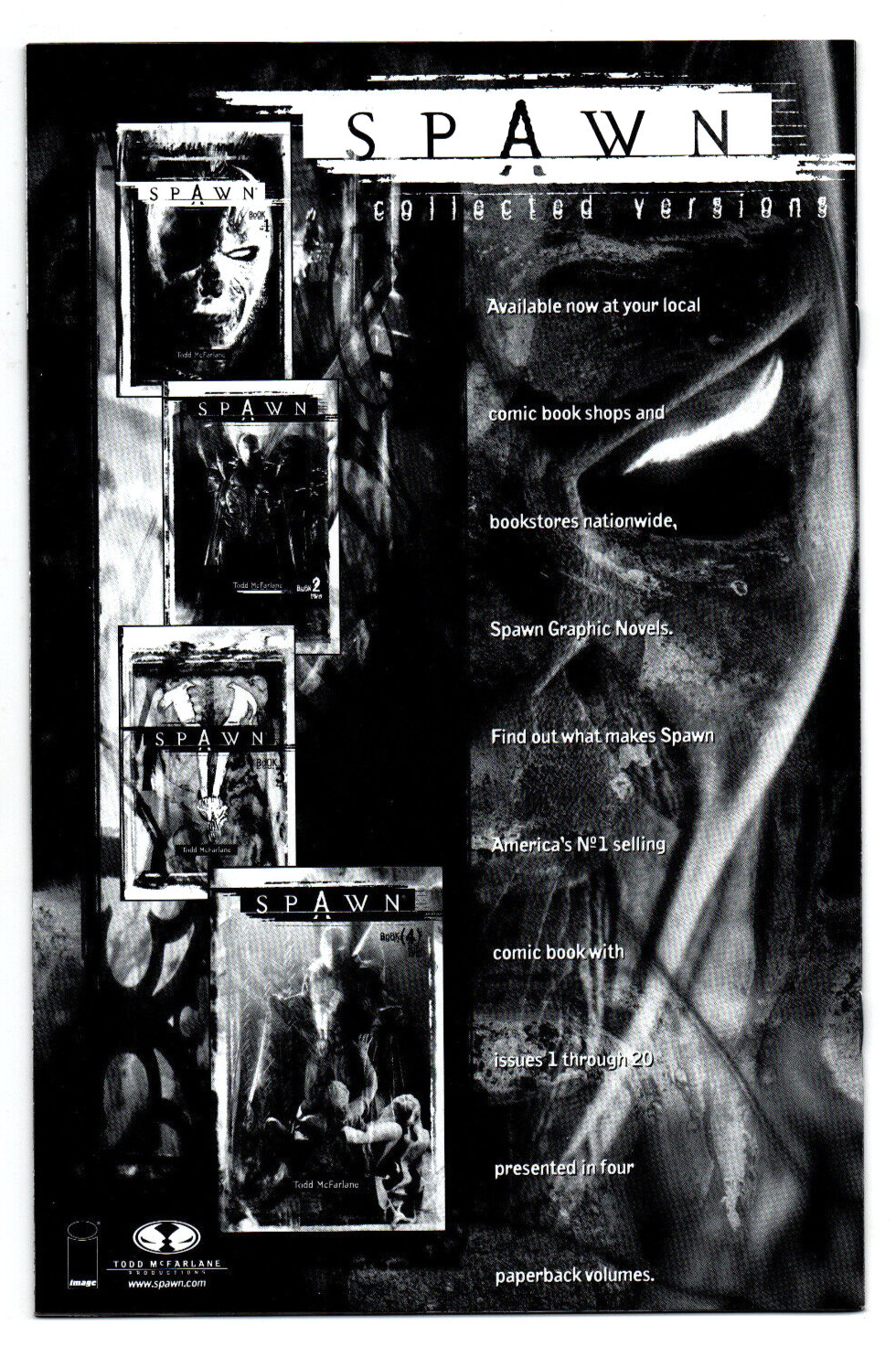 Spawn #1 Black and White Special Edition Variant - McFarlane - Image ...