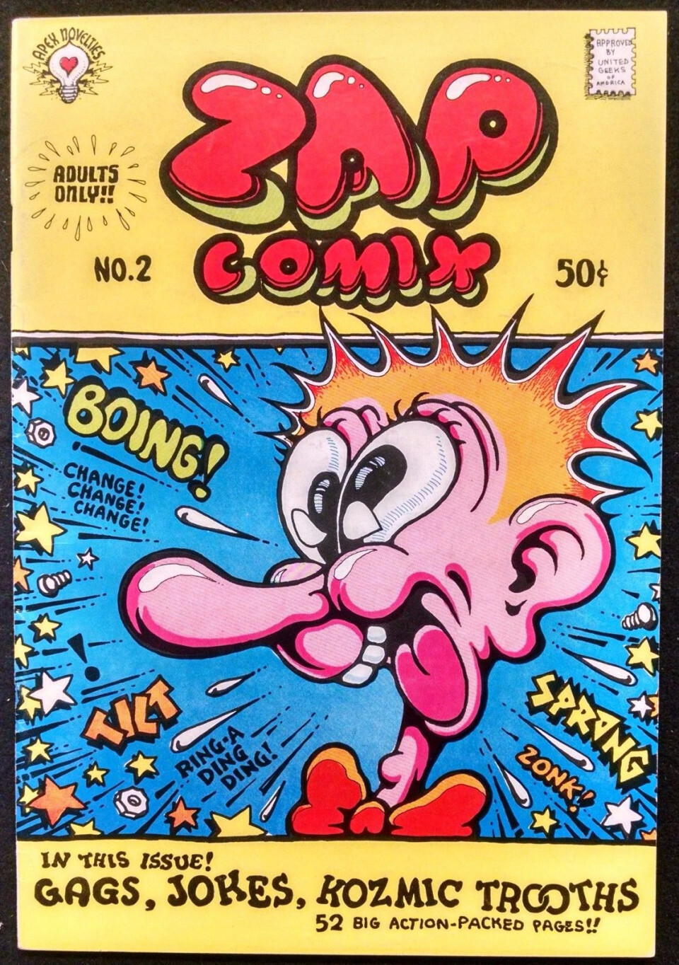 ZAP Comix #2 FN+ 2nd Printing Robert Crumb | Comic Books - Modern Age ...