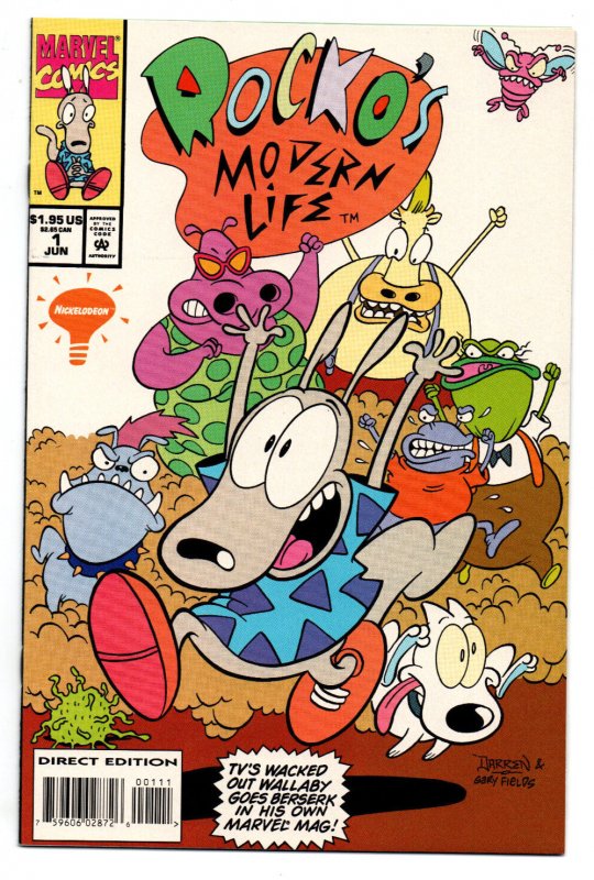 Rocko’s Modern Life #1 - Nickelodeon - Marvel - 1994 - NM | Comic Books ...