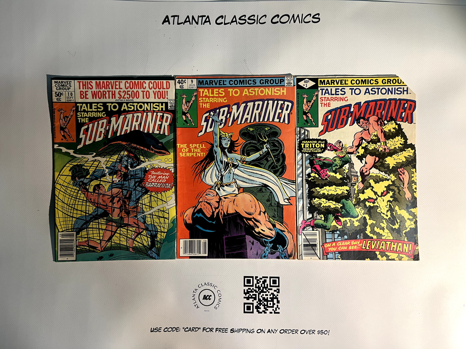3 Tales To Astonish Marvel Comic Books# 3 9 10 Sub Mariner Avengers 16 ...