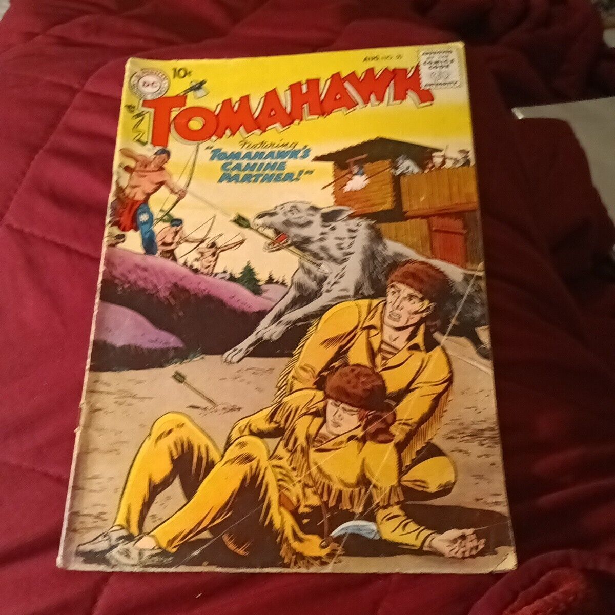 TOMAHAWK #50 first Tracker Bob Brown cover & art Fred Ray art DC 1957 ...