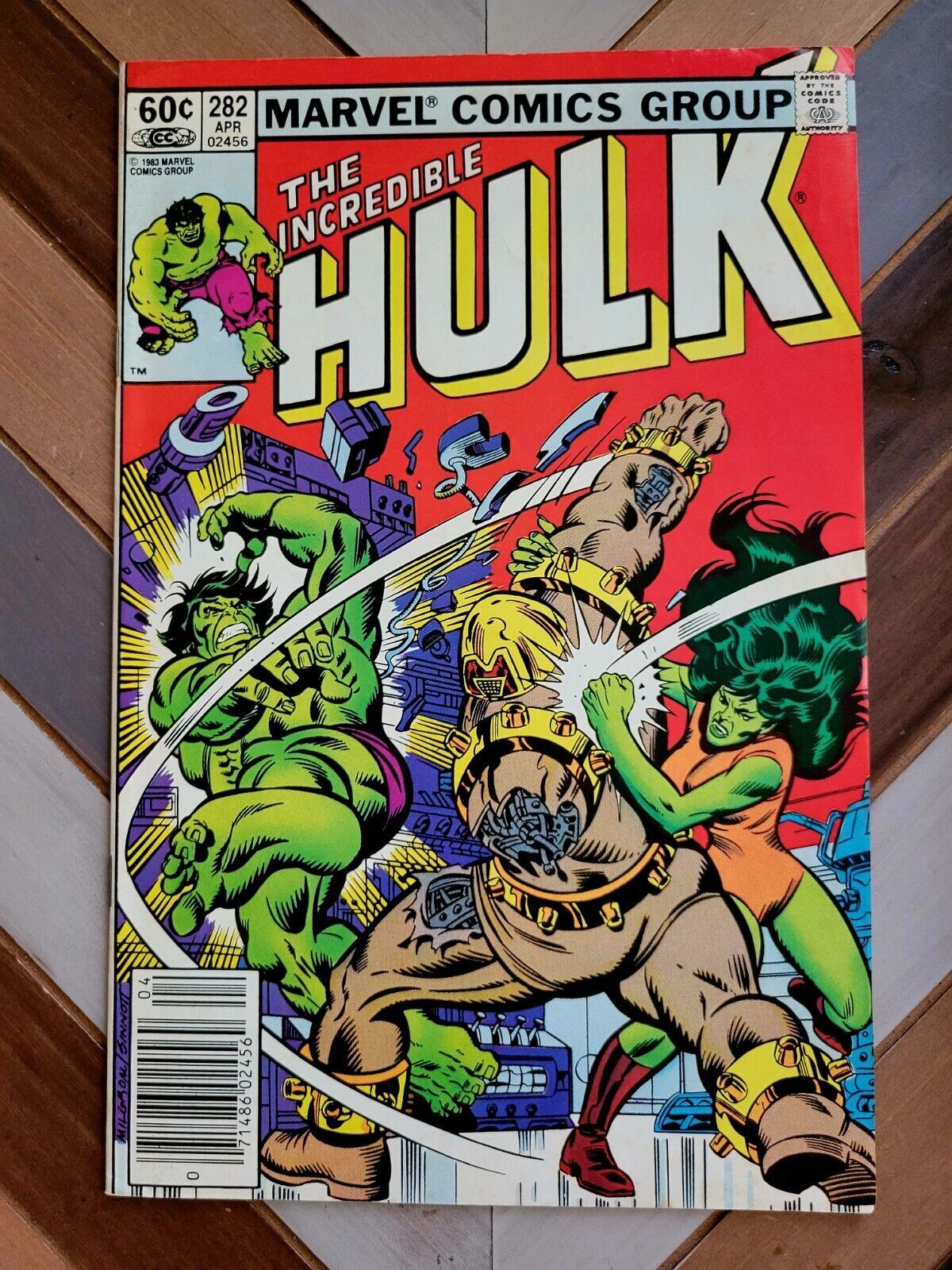 Incredible Hulk #282 VF (Marvel 1983) Ist team-up & cover with SHE-HULK ...