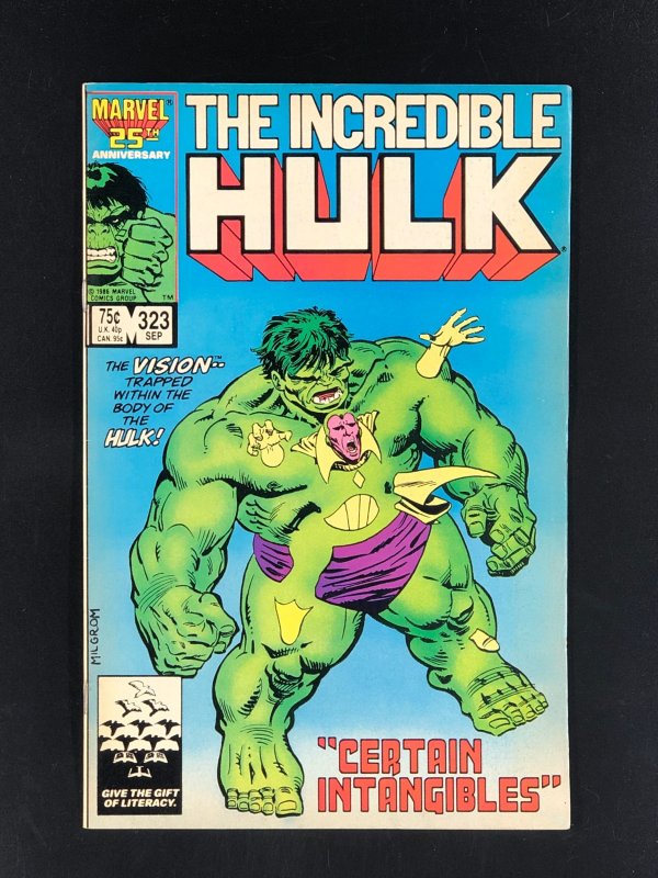 The Incredible Hulk #323 (1986) FN- She-Hulk and Vision | Comic Books ...