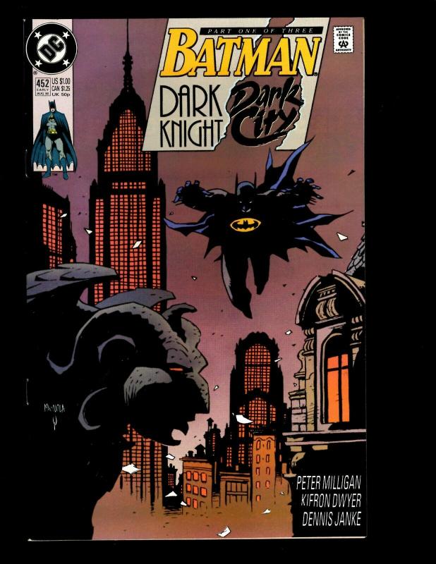 Lot Of 10 Batman DC Comics # 446 447 448 449 450 451 452 453 454 455 ...