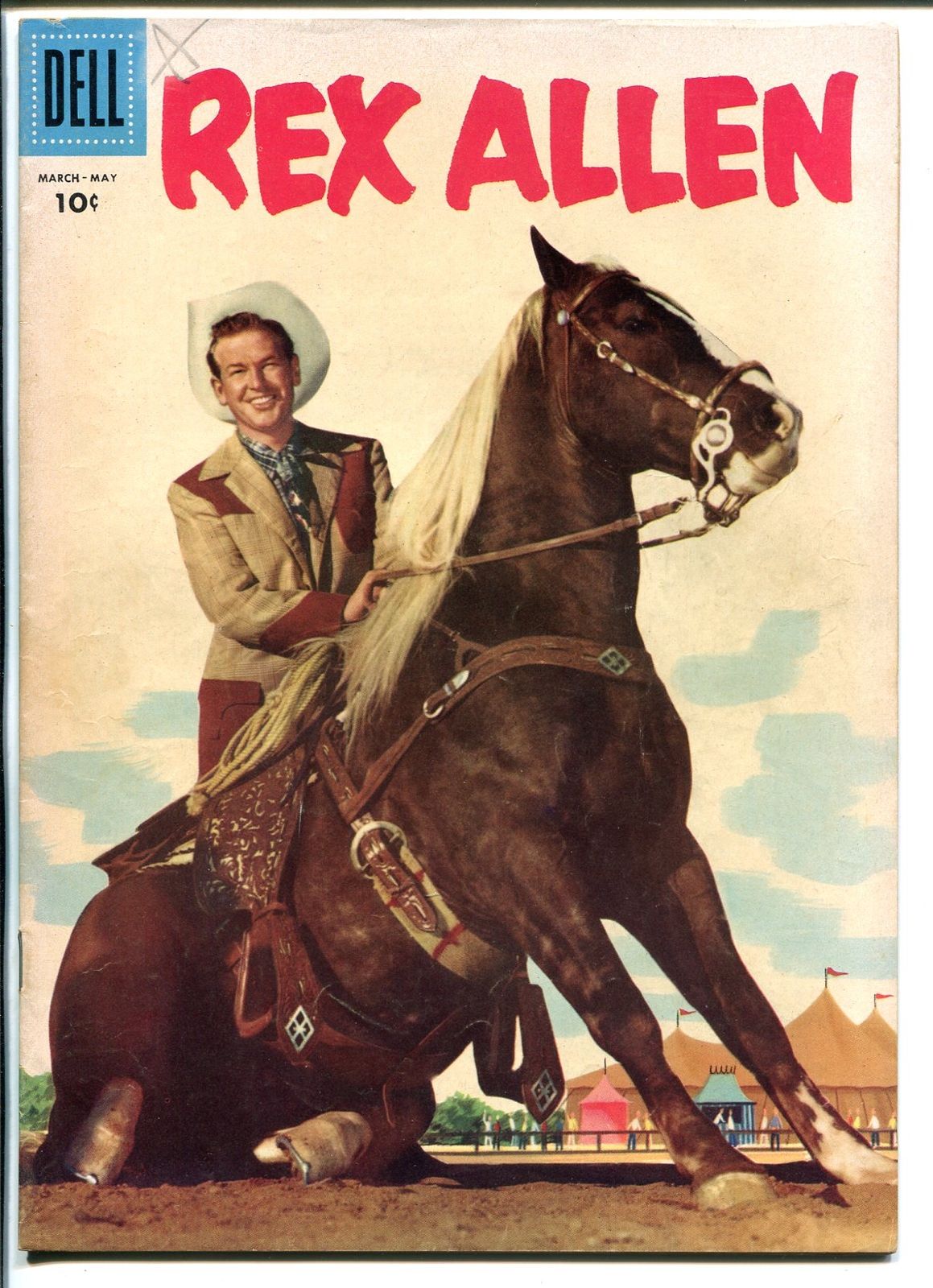 Rex Allen #20 1956-Dell-movie photo cover-western-horse Koko-VF / HipComic
