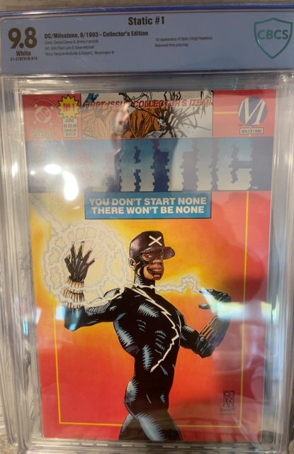 CBCS 9.8 Static #1 (1993) - Major Key 1st Appearance of Static (Virgil ...