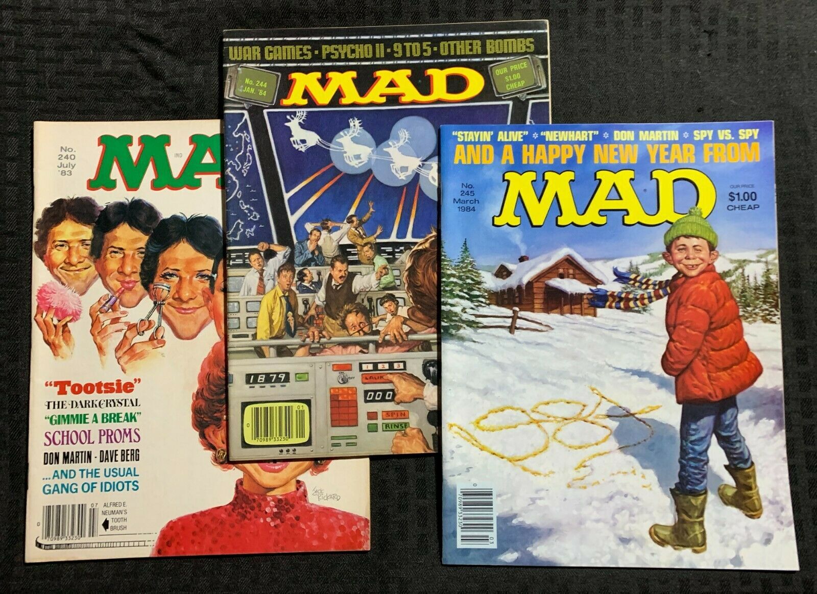 1983 1984 MAD Magazine #240 244 245 VG-//VG+ Tootsie / War Games LOT of ...