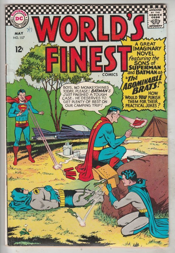 World's Finest #157 (May-66) VF+ High-Grade Superman, Batman, Robin ...