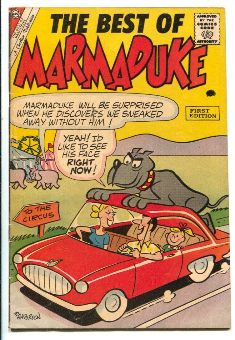 Best Of Marmaduke #1 1960-Charlton-1st issue-cartoon format-Brad ...