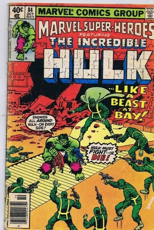 Marvel Super Heroes #84 ORIGINAL Vintage 1979 Incredible Hulk | Comic ...