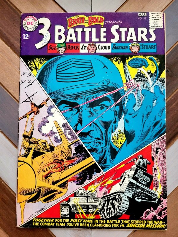 The Brave & The Bold #52 VG+ (DC, 1964) 1st team-up Lt. Johnny Cloud ...