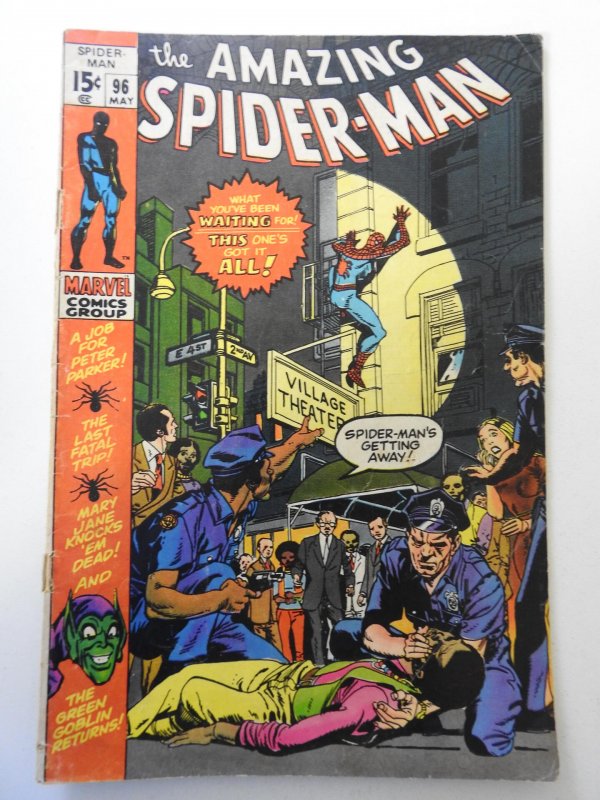 The Amazing Spider-Man #96 (1971) GD Condition moisture damage, cover ...