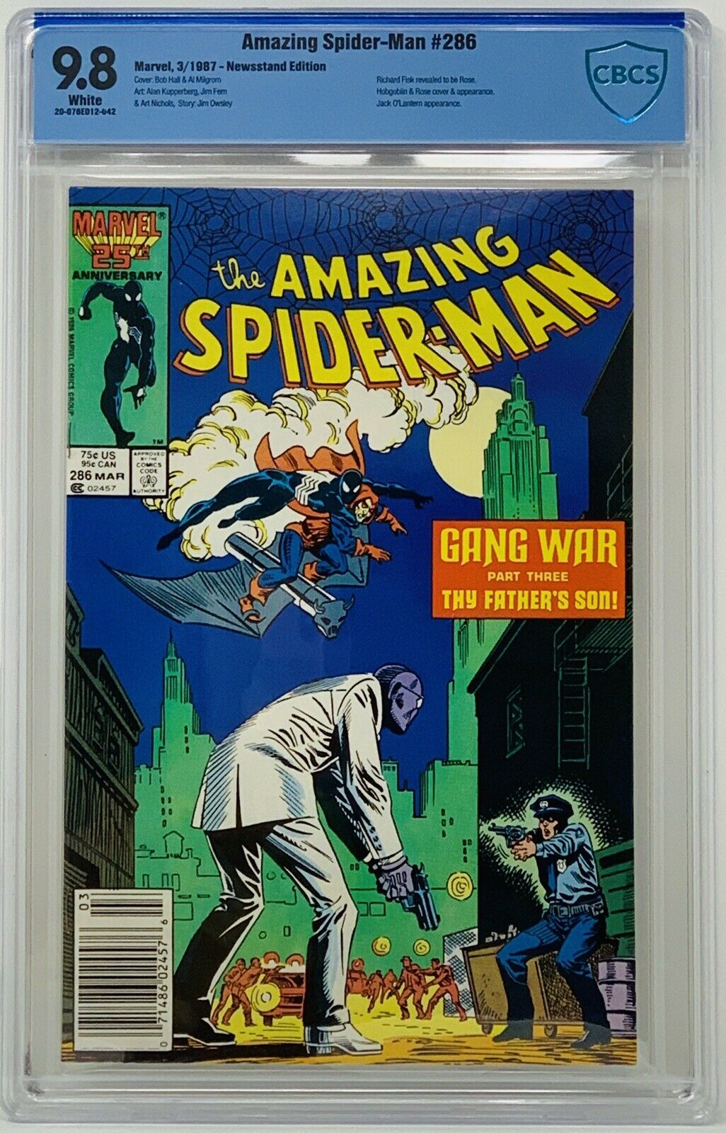 Amazing Spider-Man #286 CBCS 9.8 Marvel 1987. Rose as Richard Fisk. Not ...