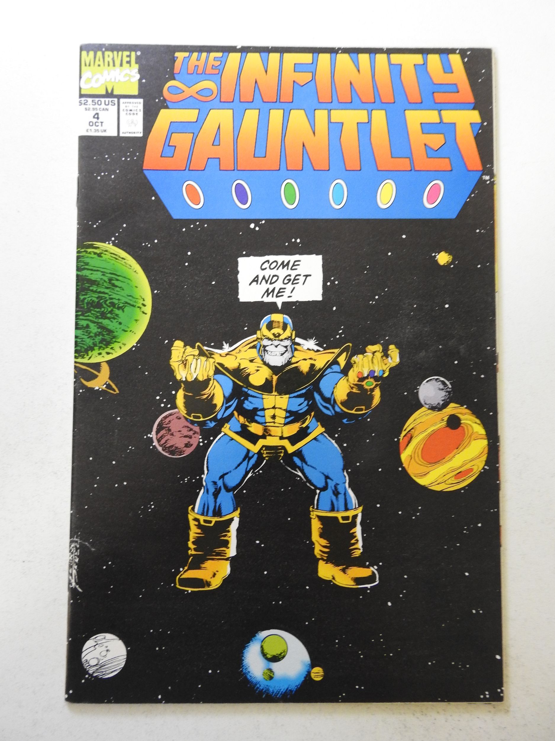 The Infinity Gauntlet #4 (1991) FN+ Condition! 1 in tear around spine ...