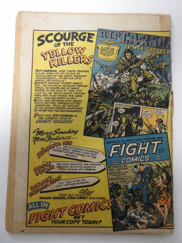 Planet Comics #20 (1942) GD- Condition cover detached, 2 in spine split ...