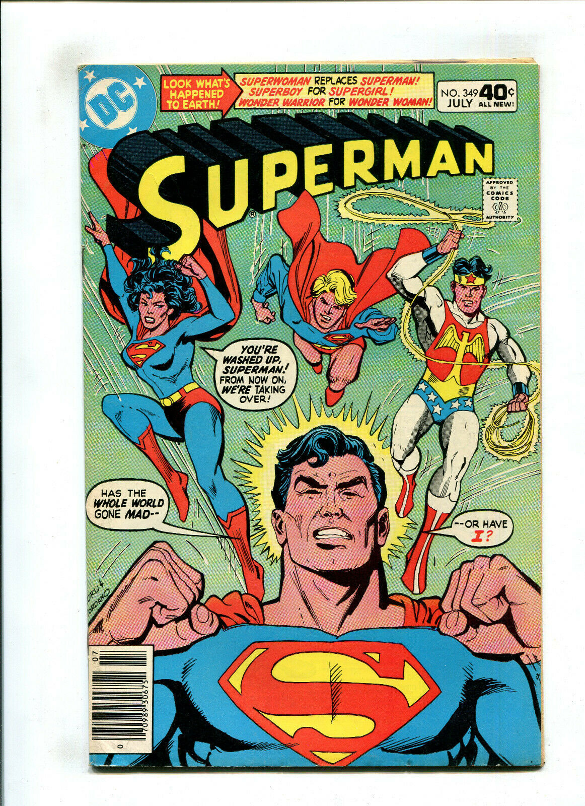 Superman #349 (8.0) Gender Swapped Characters Cover!! 1980 | Comic ...
